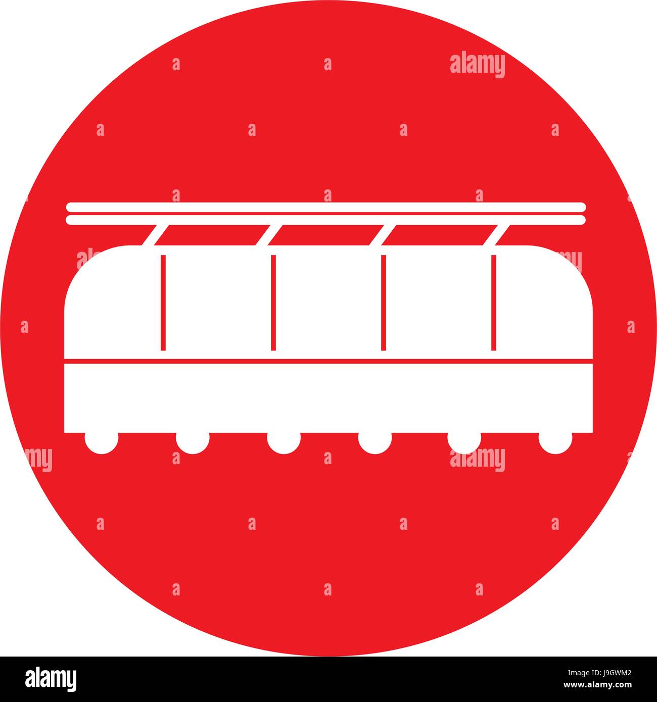 round icon train cartoon Stock Vector Image & Art - Alamy