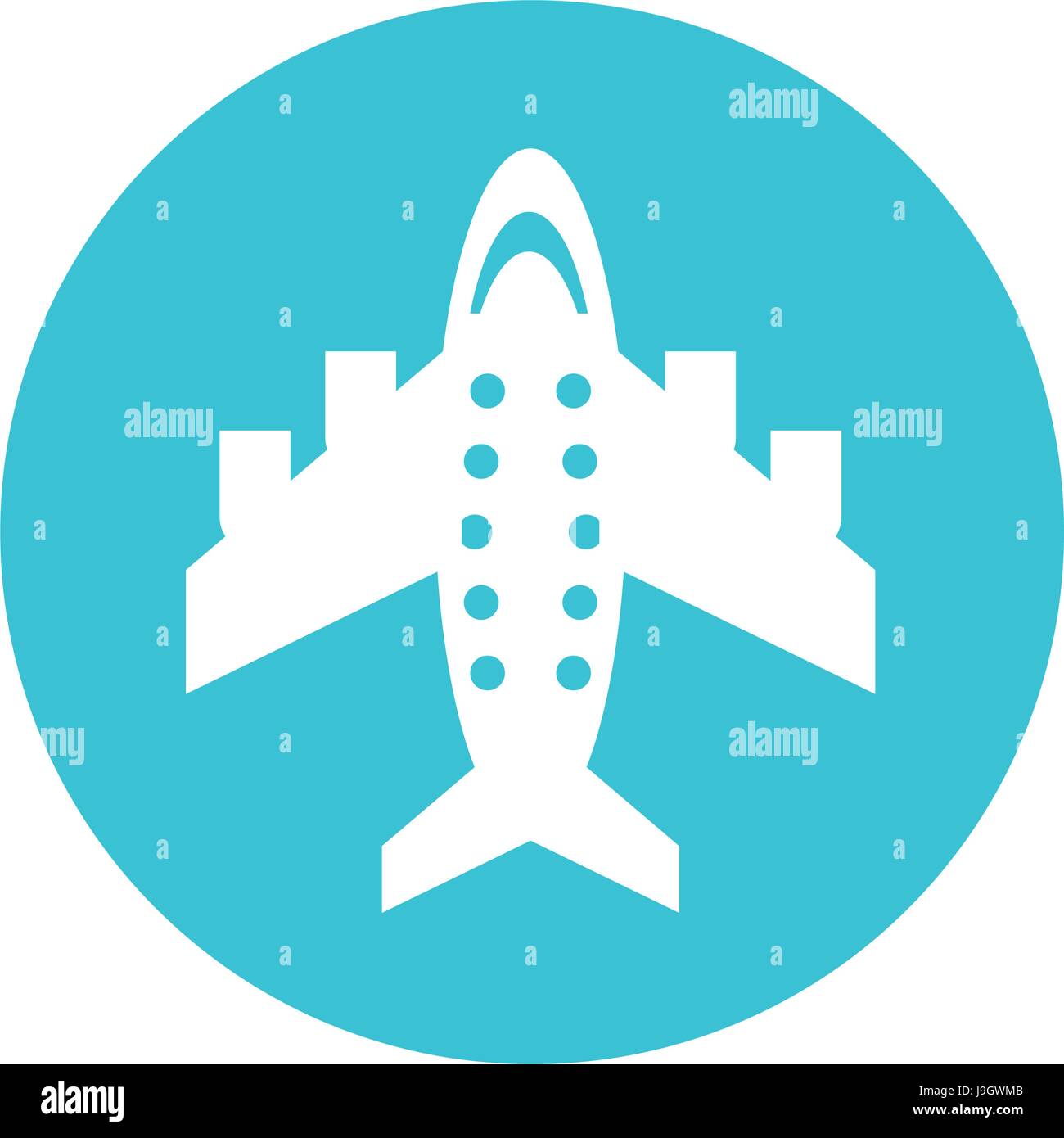 round icon airplane cartoon Stock Vector Image & Art - Alamy