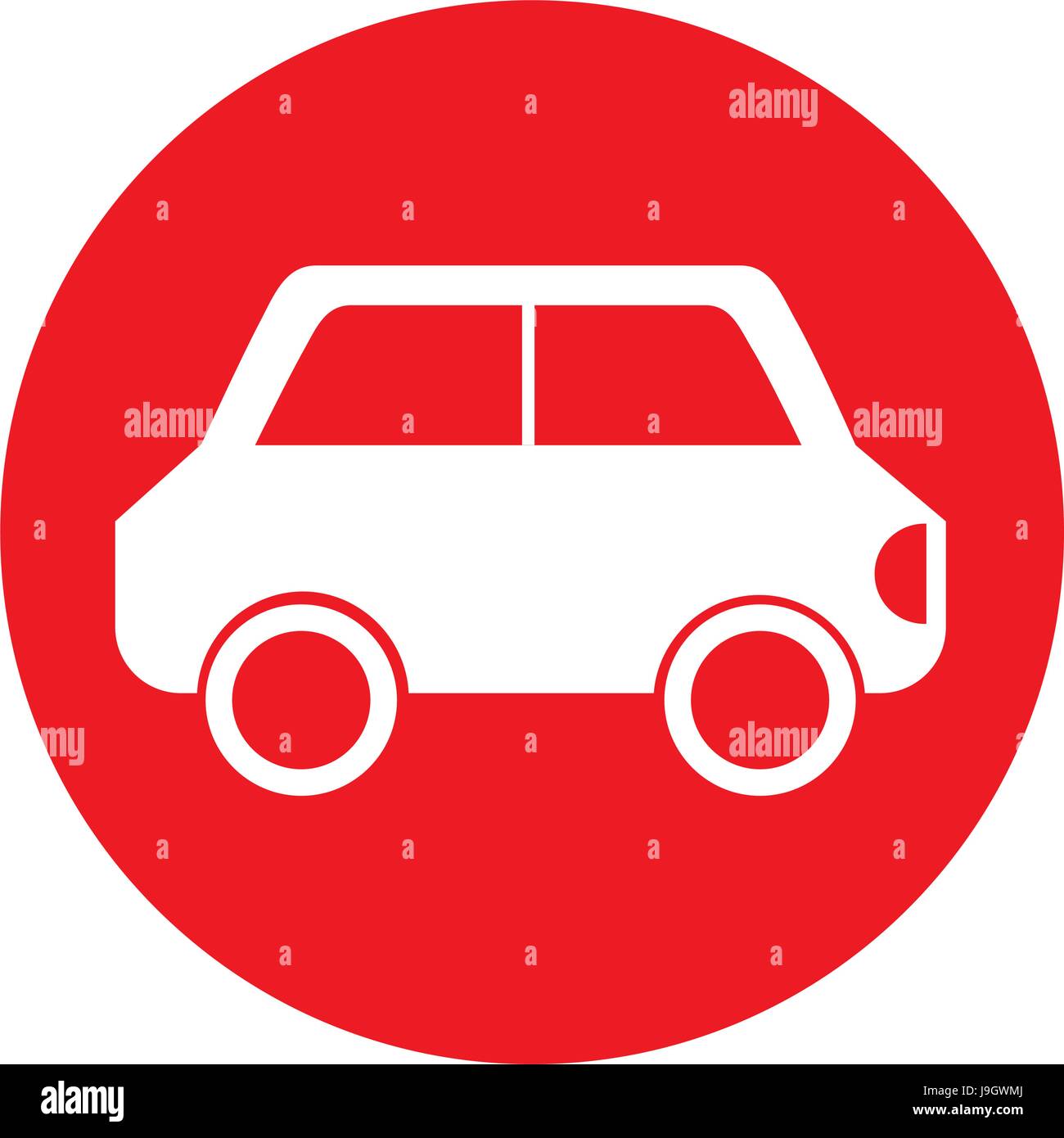 round icon car cartoon Stock Vector Image & Art - Alamy