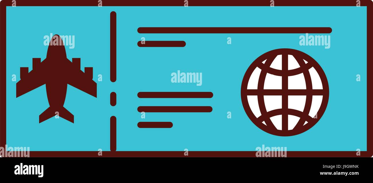 shadow airplane ticket cartoon Stock Vector Image & Art - Alamy