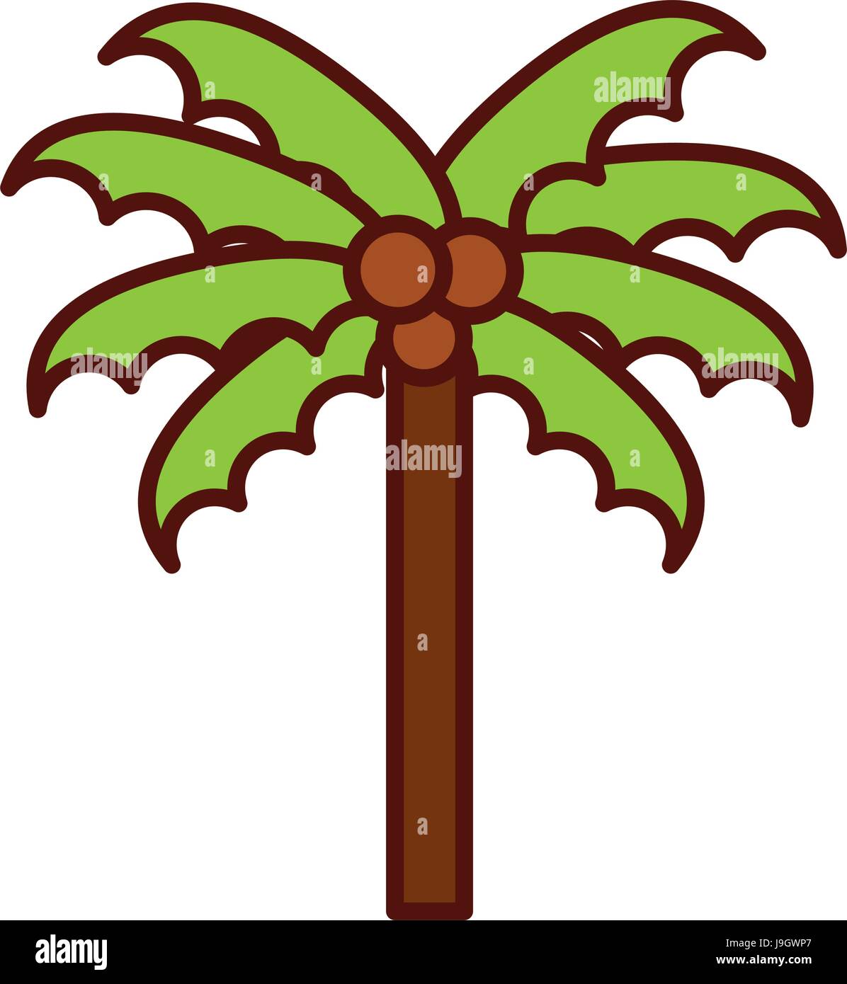 Palm cartoon hi-res stock photography and images - Alamy