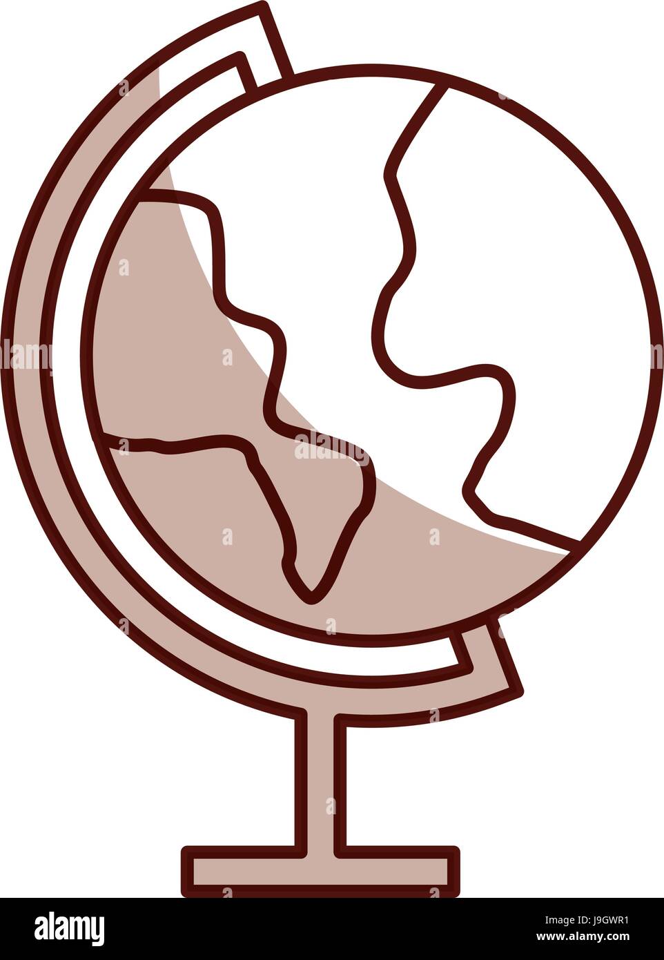 shadow world map cartoon Stock Vector Image & Art - Alamy