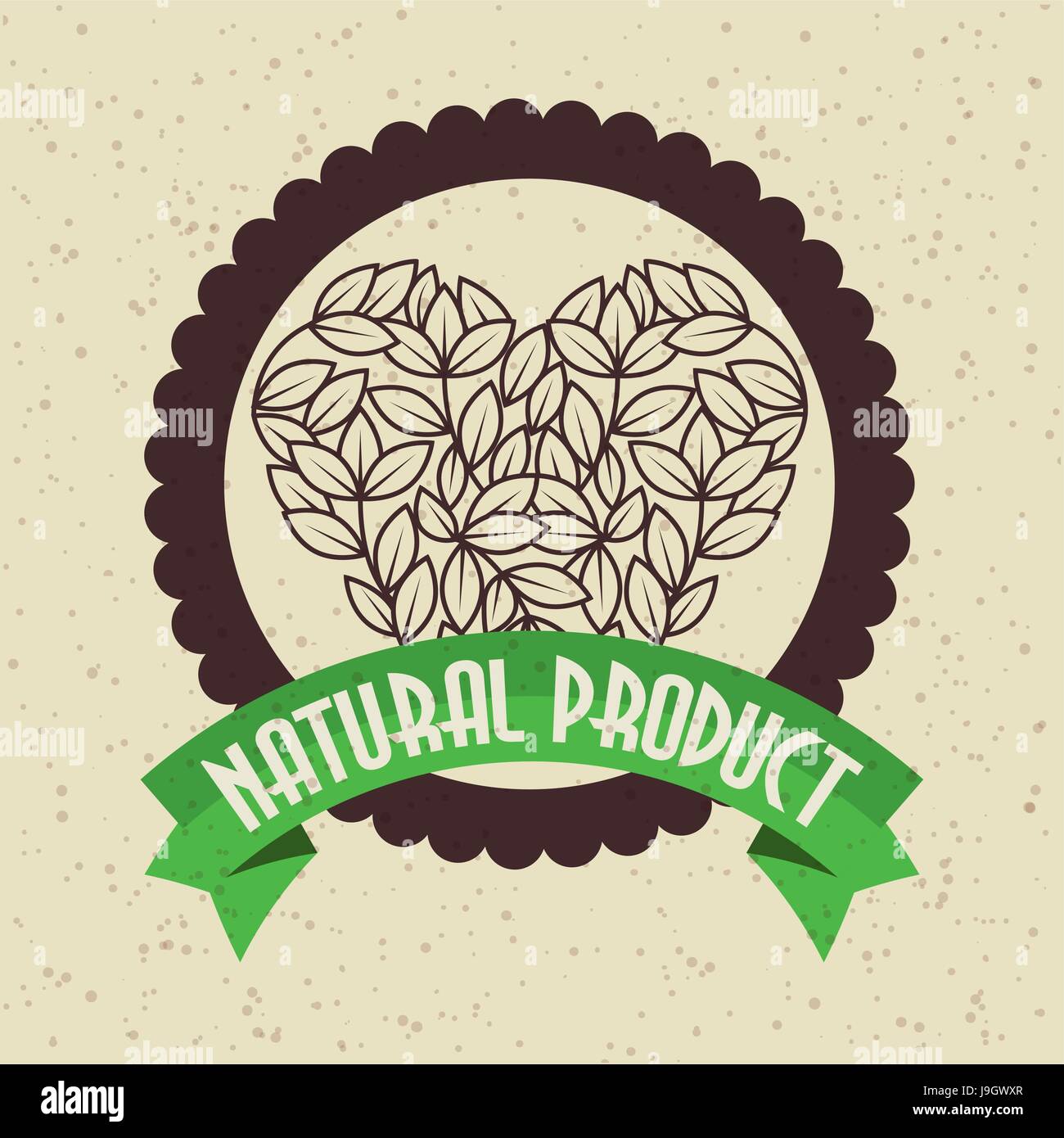 Natural product label Stock Vector Image & Art - Alamy
