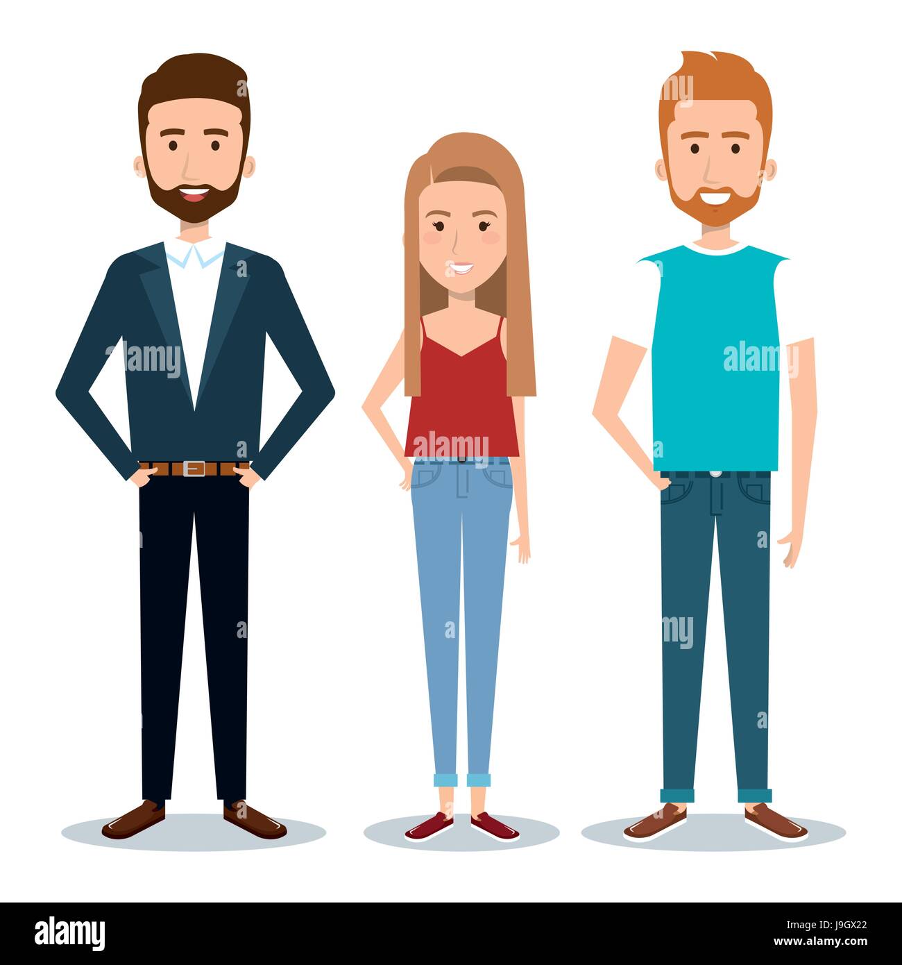 Standing people design Stock Vector Image & Art - Alamy