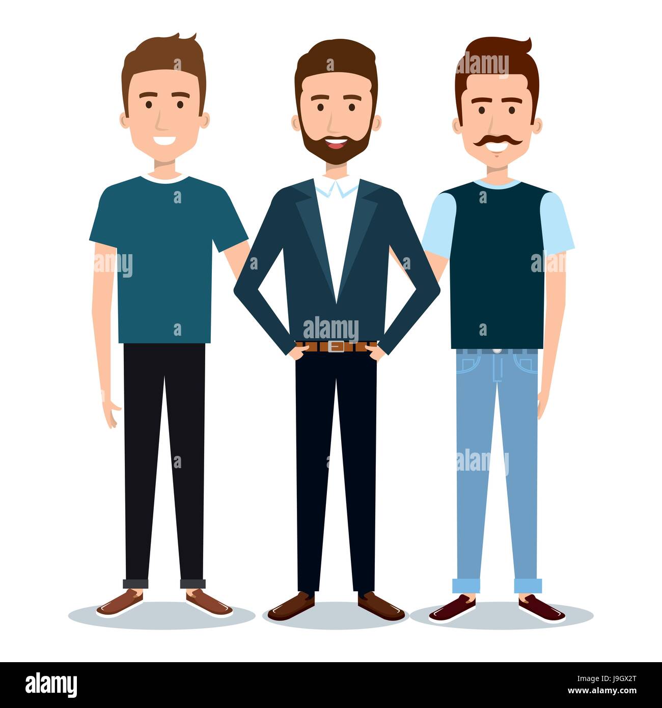 Standing people set Stock Vector Image & Art - Alamy