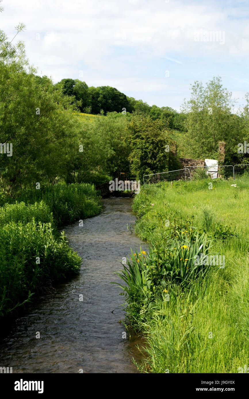 The River Windrush at Naunton, Gloucestershire, England, UK Stock Photo ...