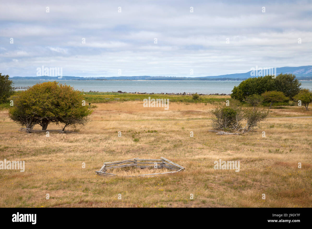 Columbia River estuary, Battery Pratt, Fort Stevens, historical site ...
