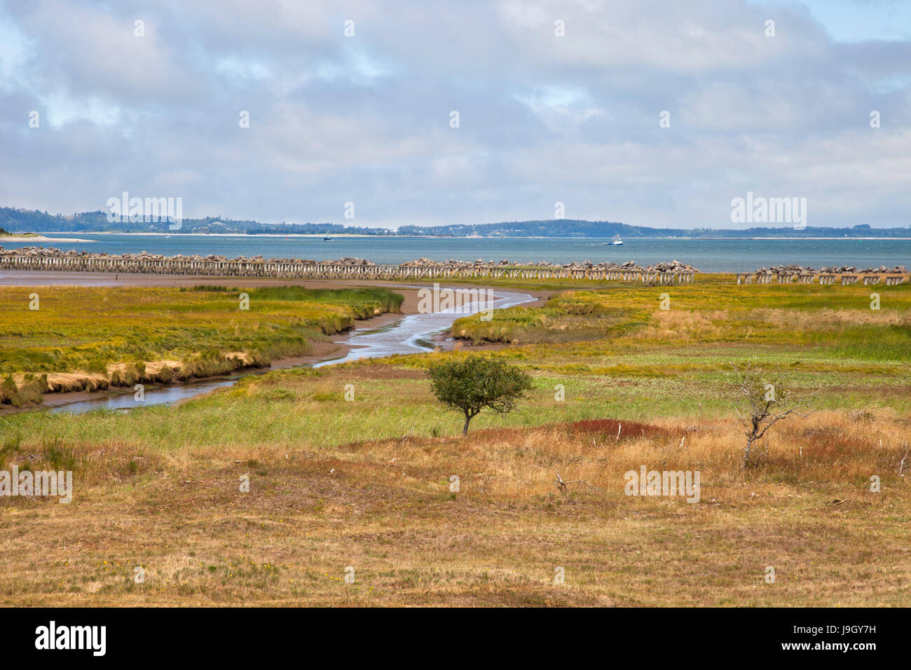 Columbia River estuary, Battery Pratt, Fort Stevens, historical site ...