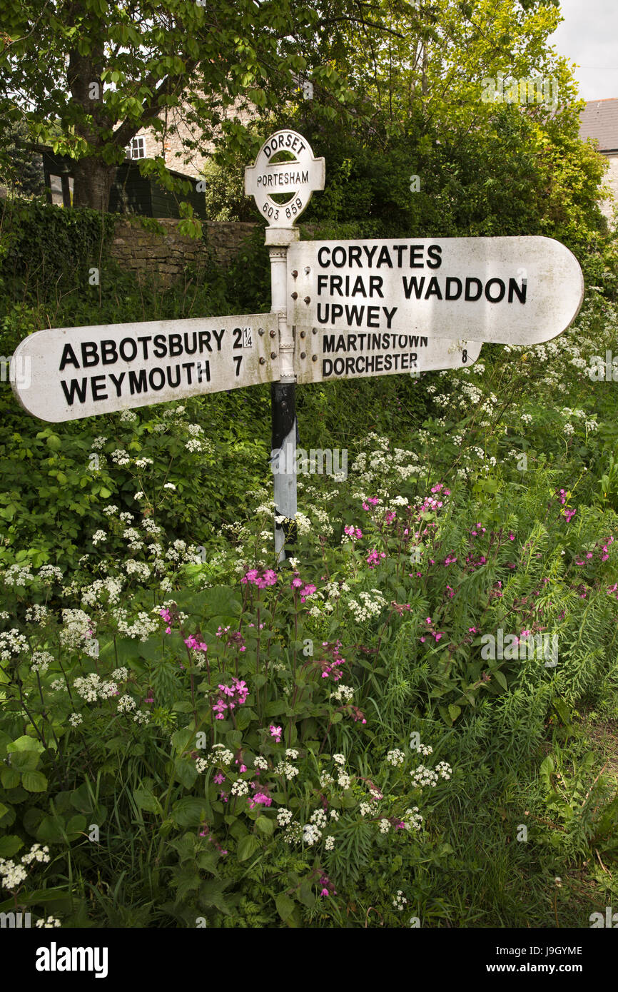 Old motoring road signs hi-res stock photography and images - Alamy