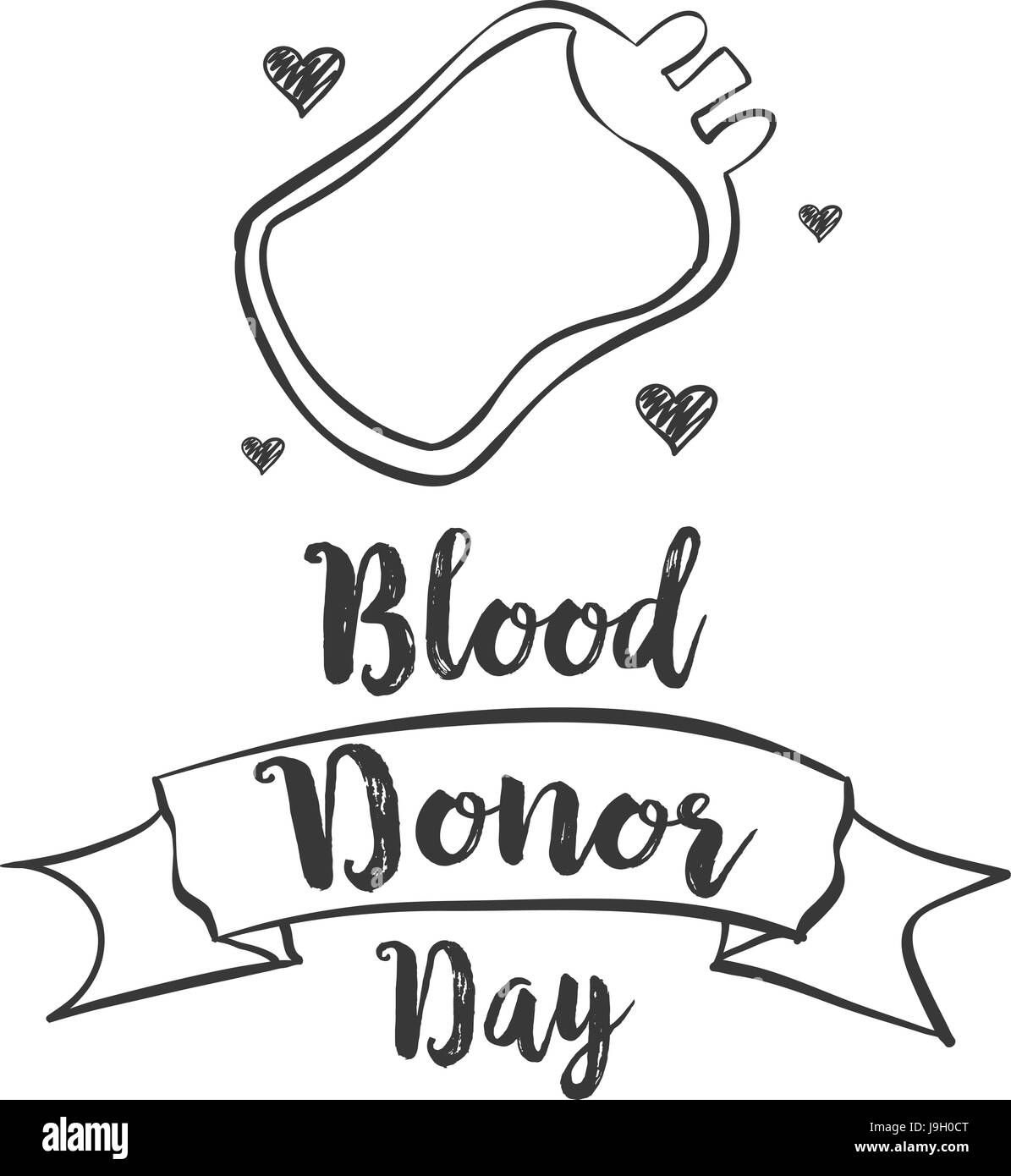 World blood donor day design hand draw Stock Vector Image & Art - Alamy