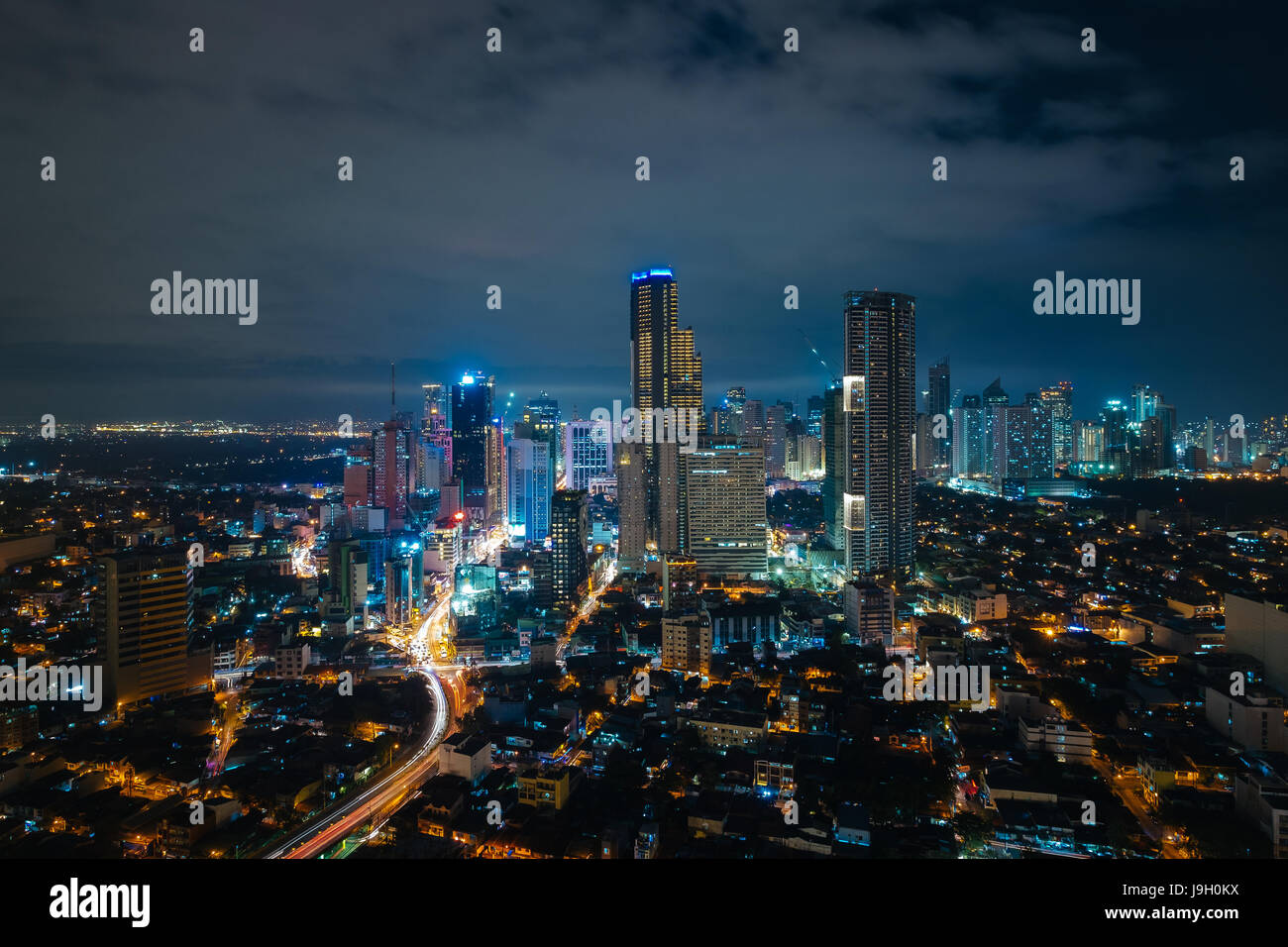 Makati city skyscrapers Stock Photo - Alamy