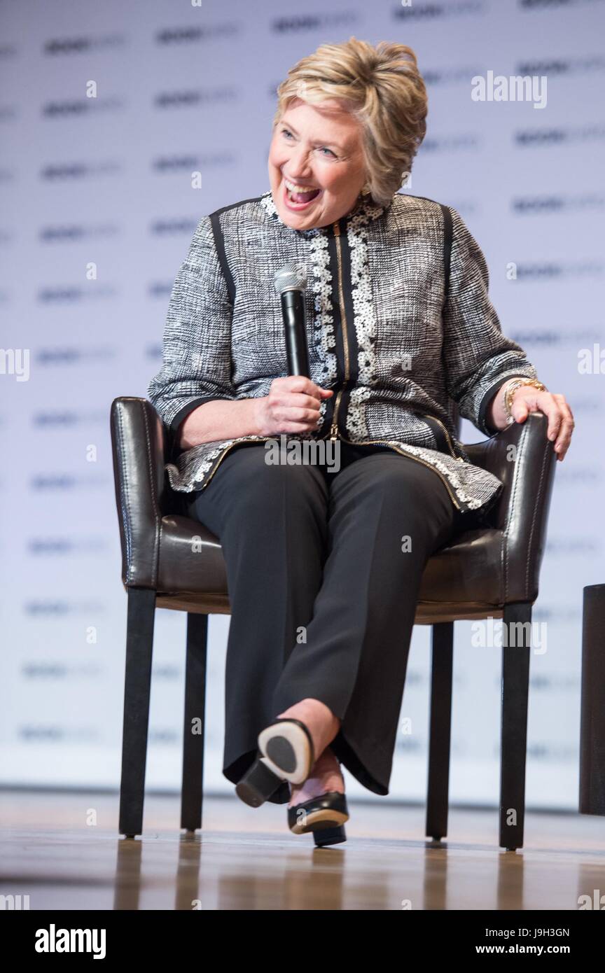 New York, NY, USA. 1st June, 2017. Hillary Clinton at a public ...
