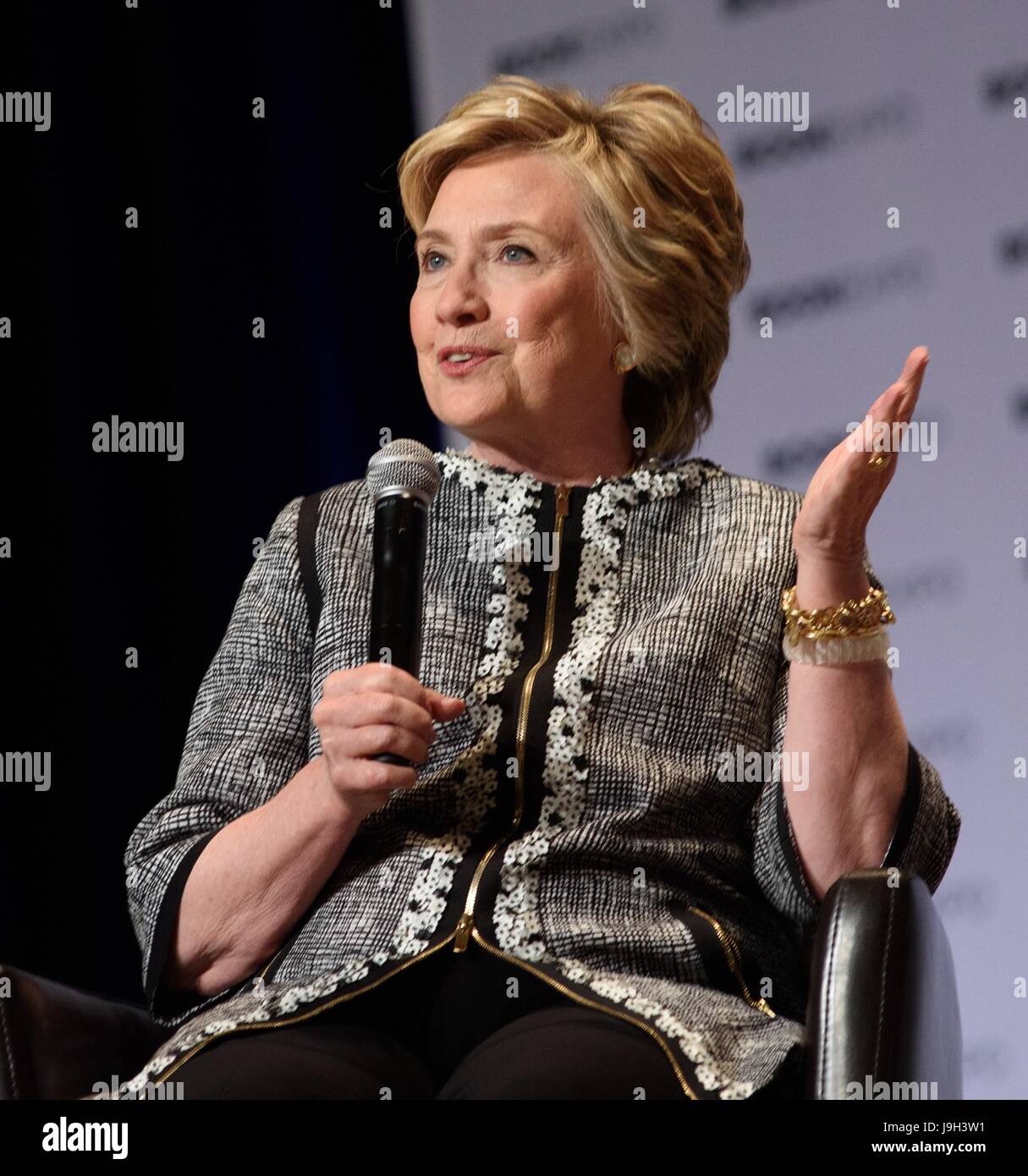 New York, NY, USA. 1st June, 2017. Hillary Clinton at a public ...