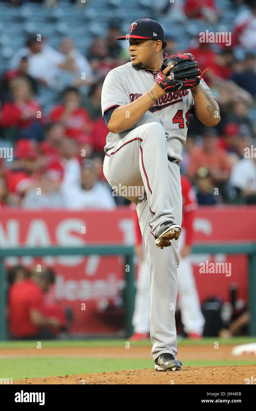 Anaheim, California, USA. 1st Jun, 2017. Minnesota Twins starting ...