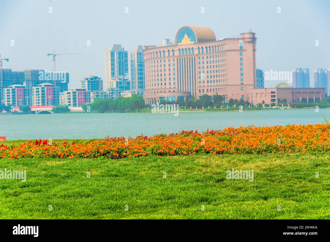 Tangshan, China. 2nd June, 2017. Scenery of Tangjin Canal in Tangshan ...