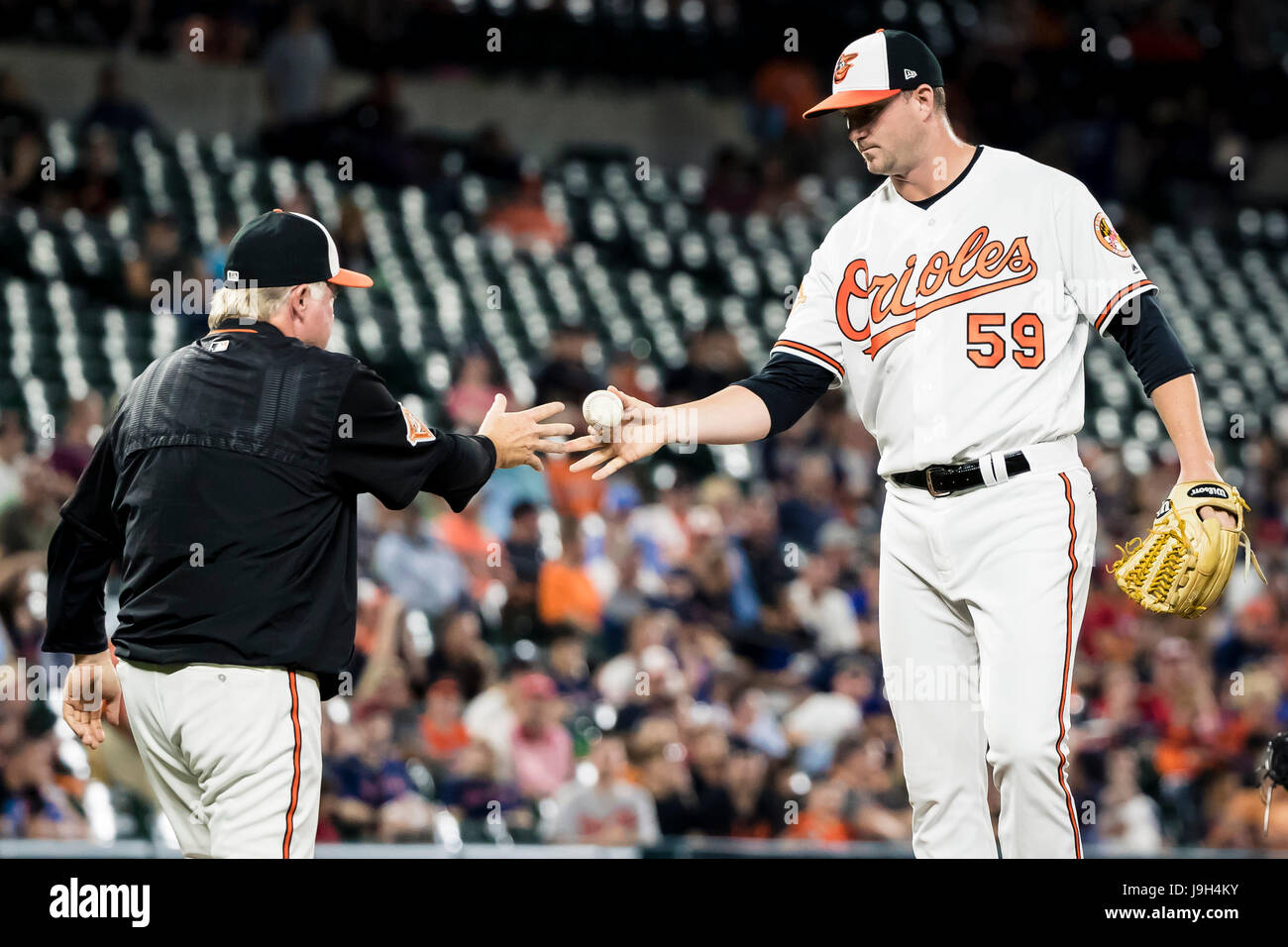 Baltimore, Maryland, USA. 01st June, 2017. Baltimore Orioles starting ...