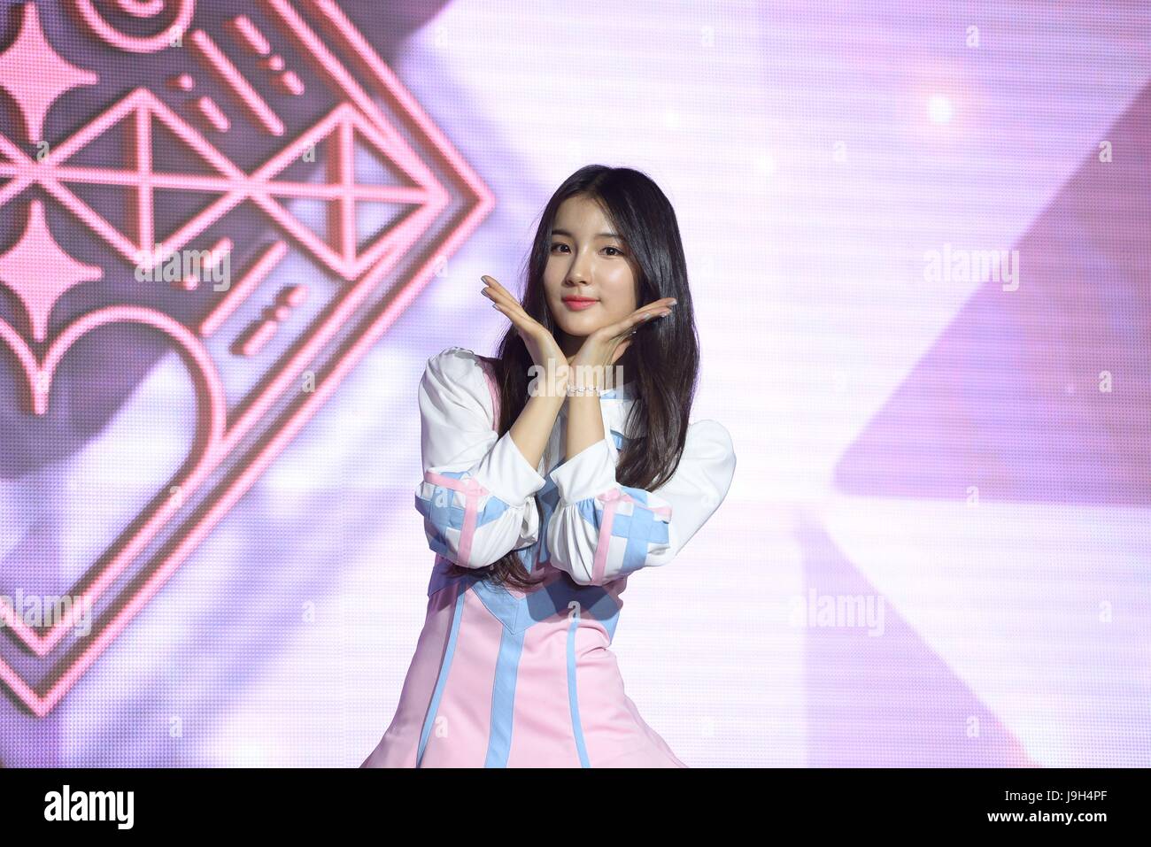 Seoul, Korea. 01st May, 2017. ELRIS hold showcase to promote their ...