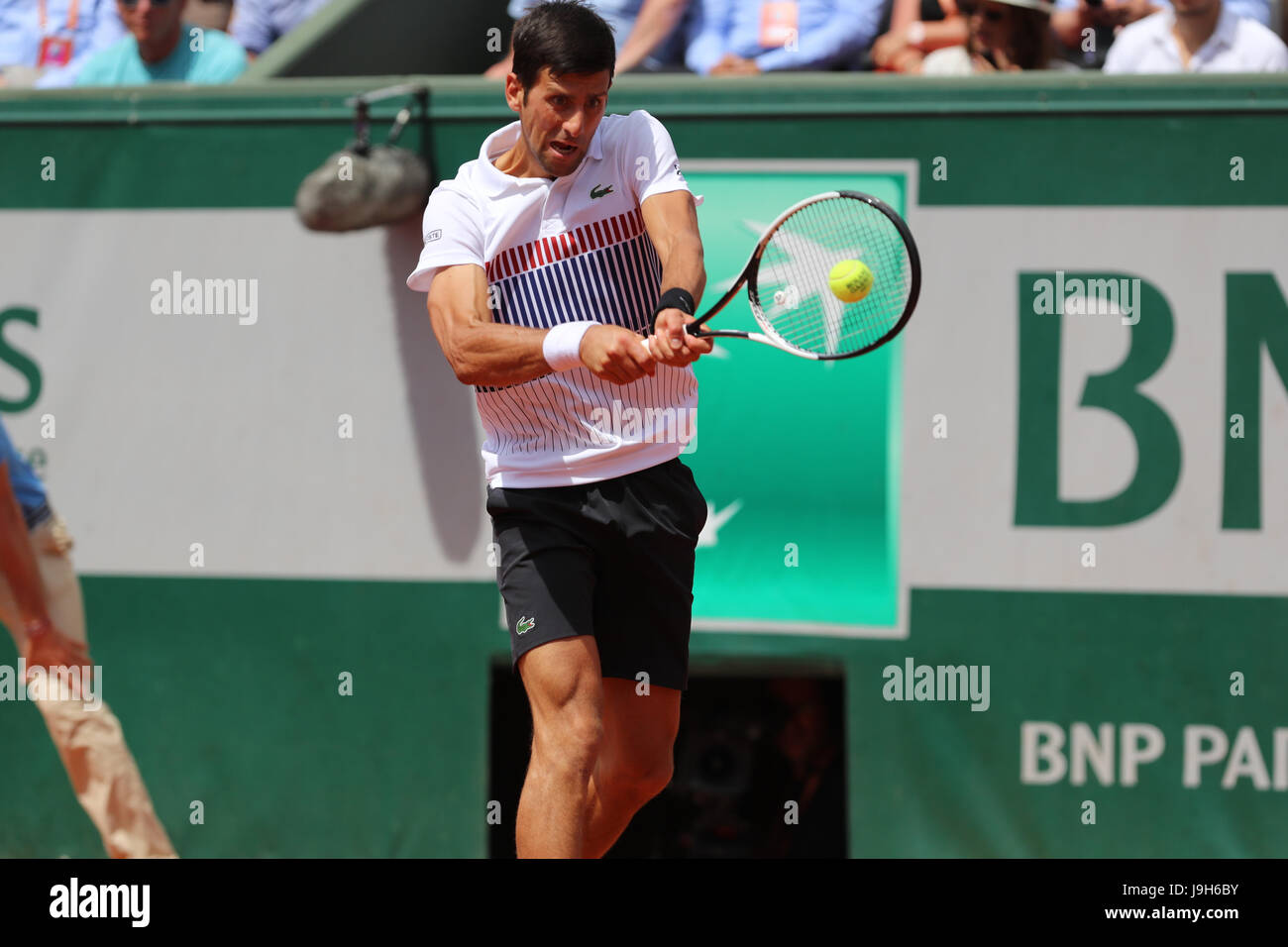 Paris, France. 1st Jun, 2017. Serbian tennis player Novak Djokovic is ...