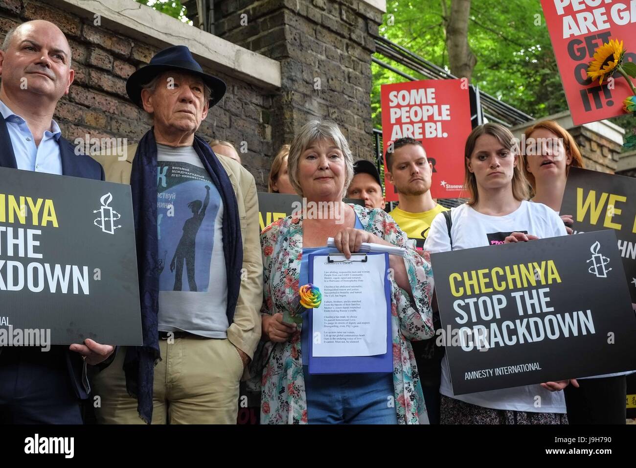 London, UK. 2nd June 2017. Sir Ian Mckellen and Lord Michael Cashman ...