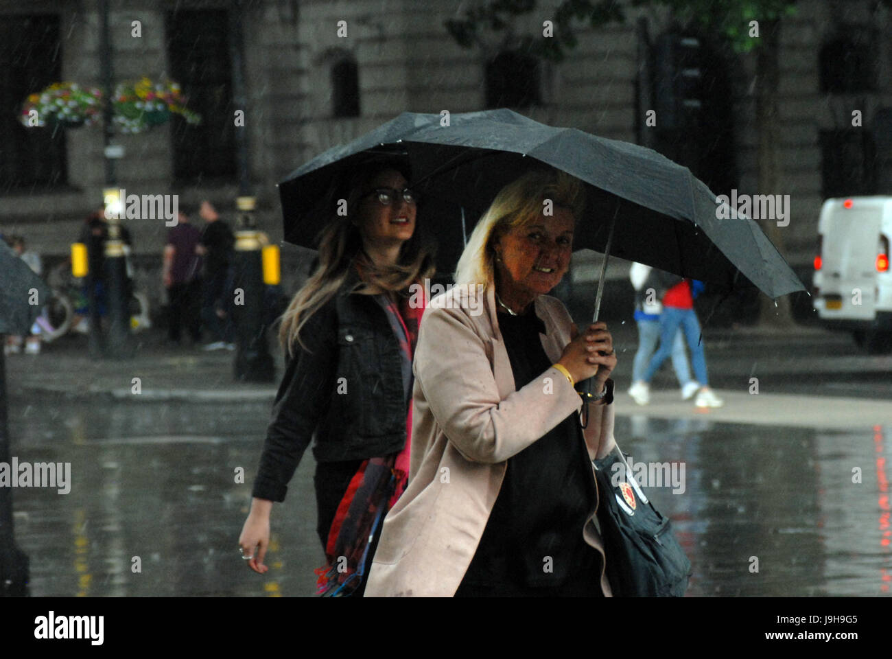 London, UK. 02nd June, 2017. Heavy thunderstorm as predicted in ...