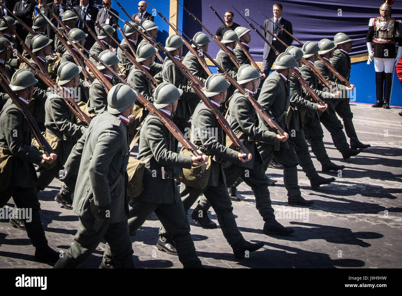 Rome, Italy. 2nd Jun,. 2017. Military Parade for the celebration of the ...