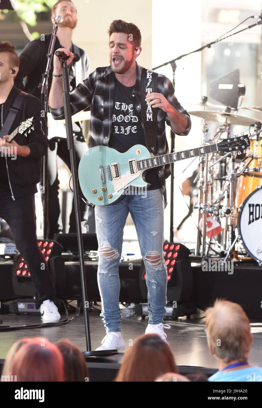New York, NY, USA. 2nd June, 2017. Thomas Rhett on stage for NBC Today ...