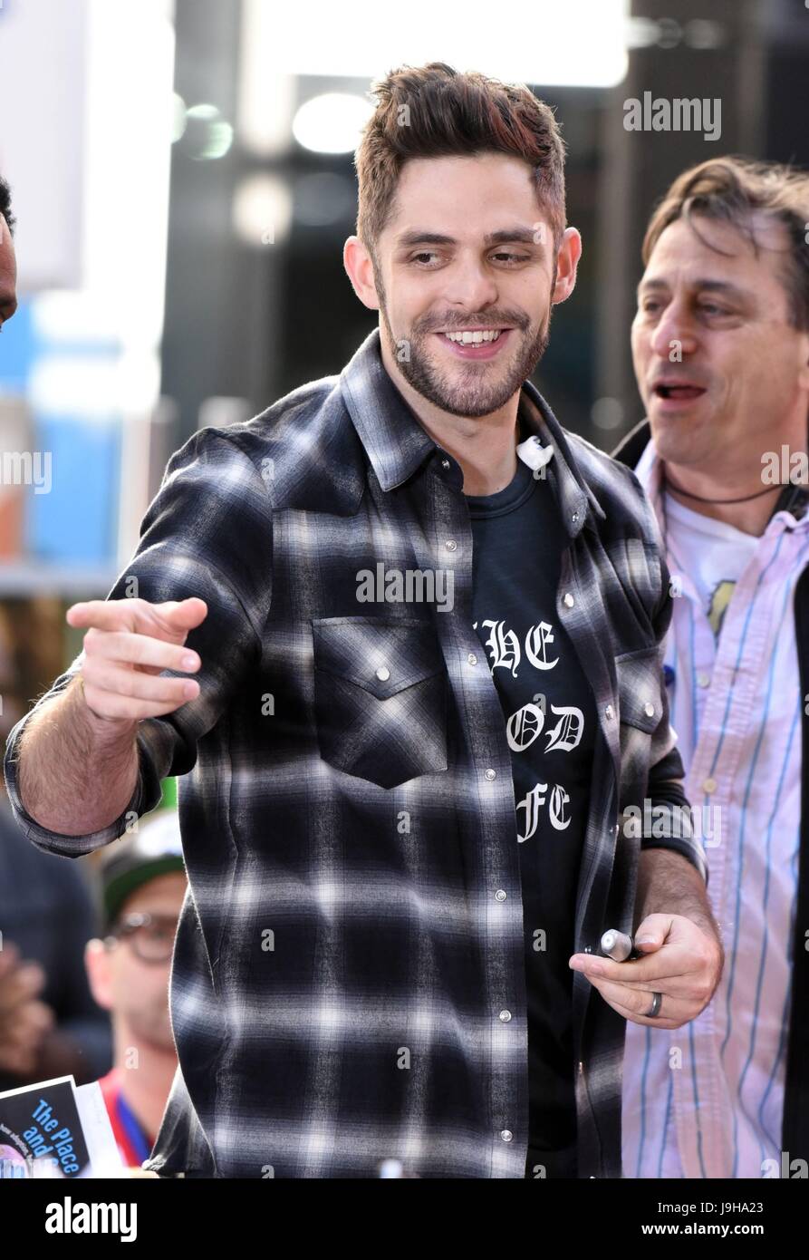 New York, NY, USA. 2nd June, 2017. Thomas Rhett on stage for NBC Today ...