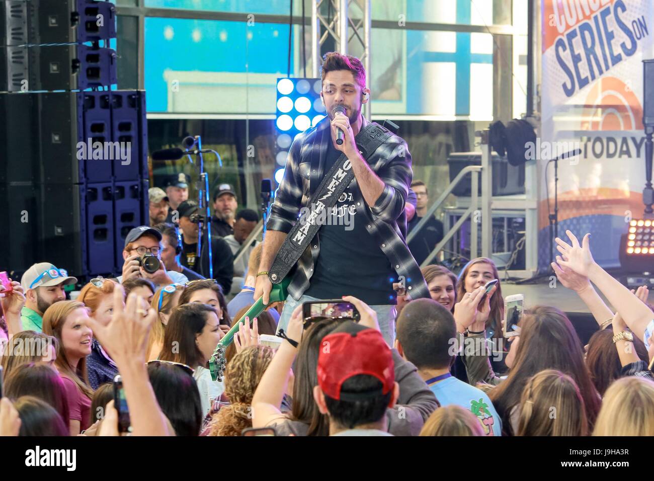New York, NY, USA. 2nd June, 2017. Thomas Rhett on stage for NBC Today ...
