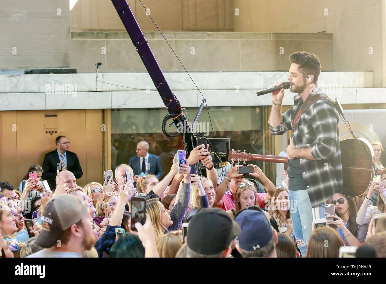 New York, NY, USA. 2nd June, 2017. Thomas Rhett on stage for NBC Today ...