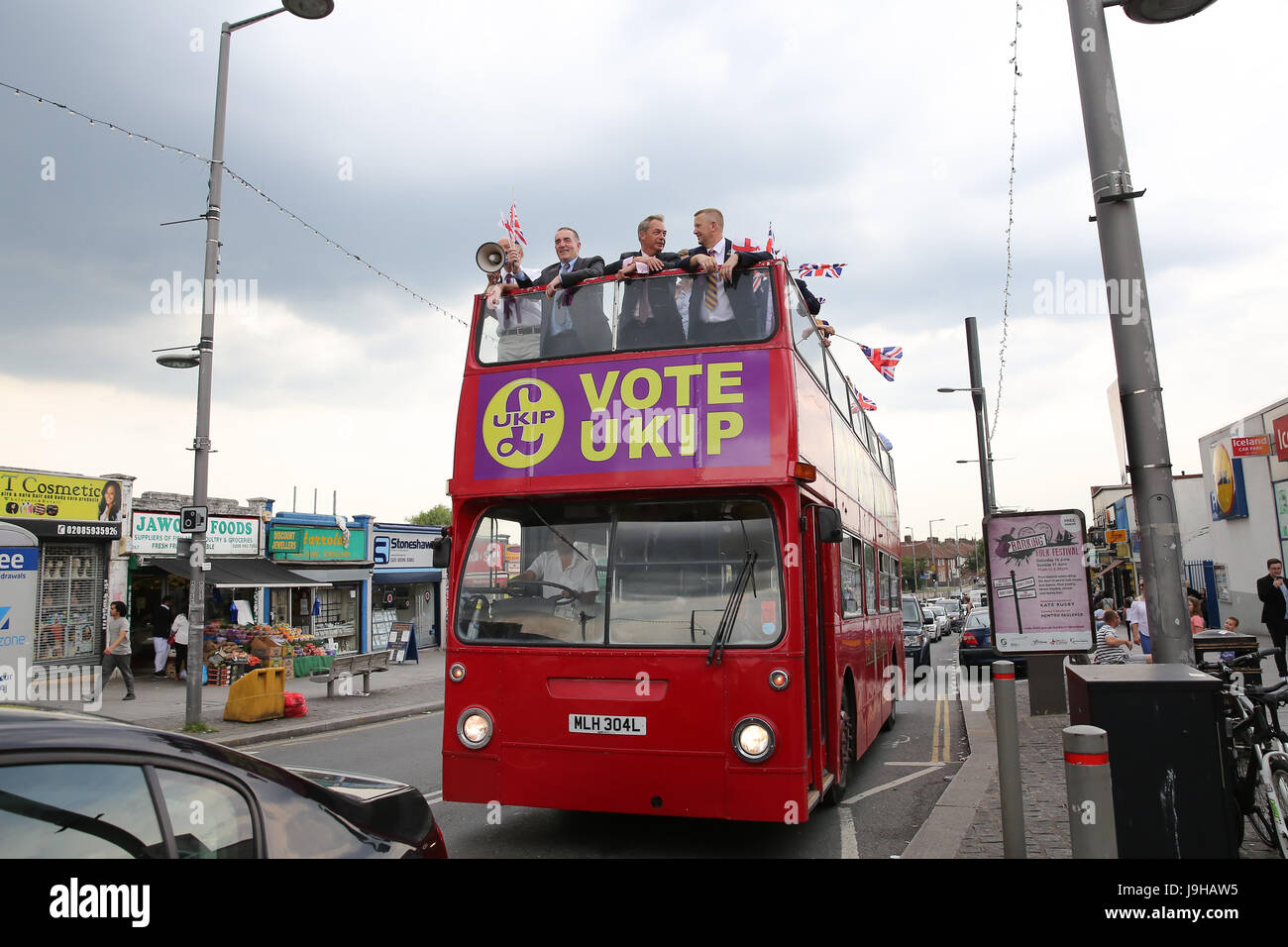 London, UK. 2nd June, 2017. Former leader of UKIP, Nigel Farage arrives ...