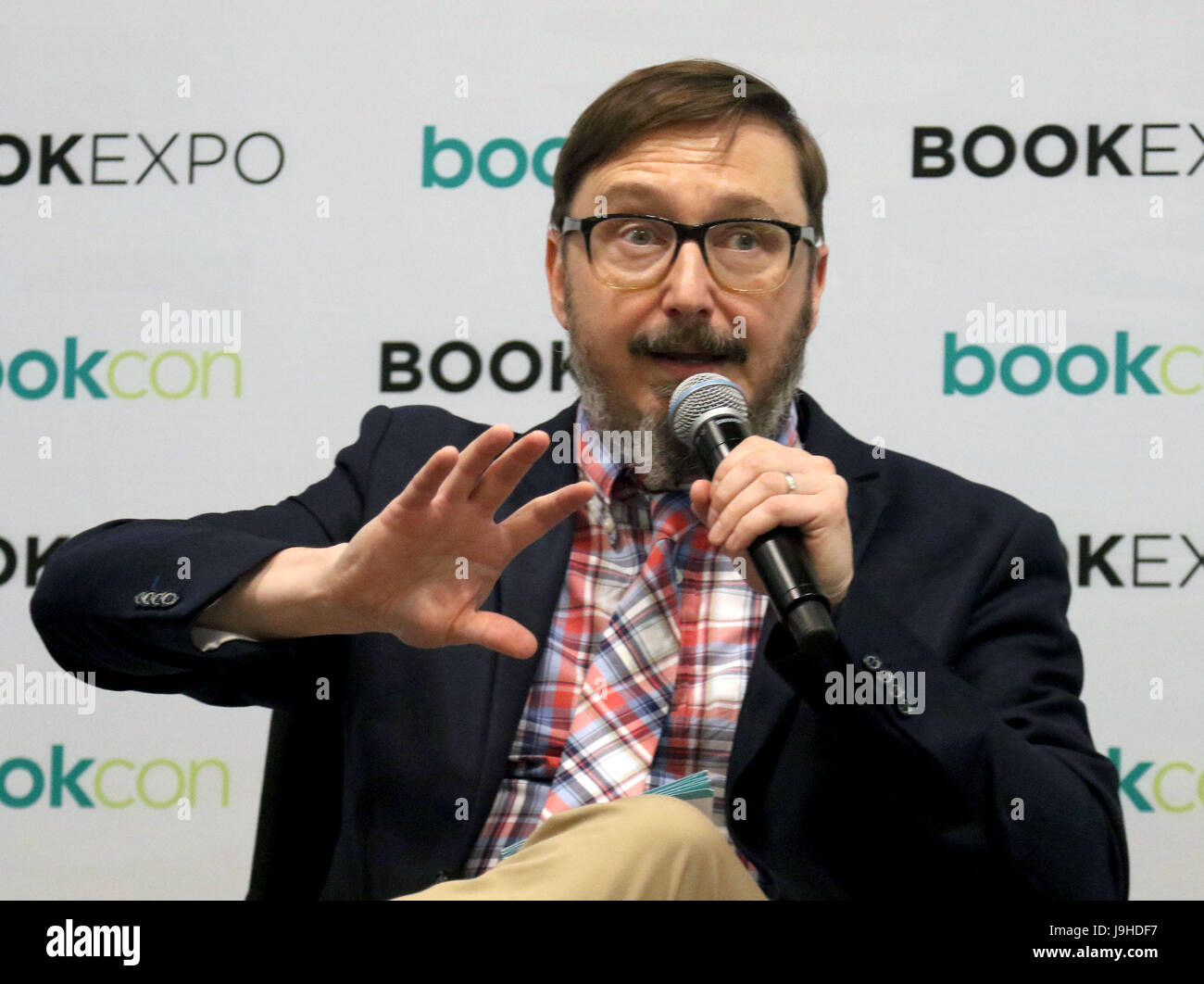 New York, New York, USA. 1st June, 2017. Comedian/author JOHN HODGMAN ...