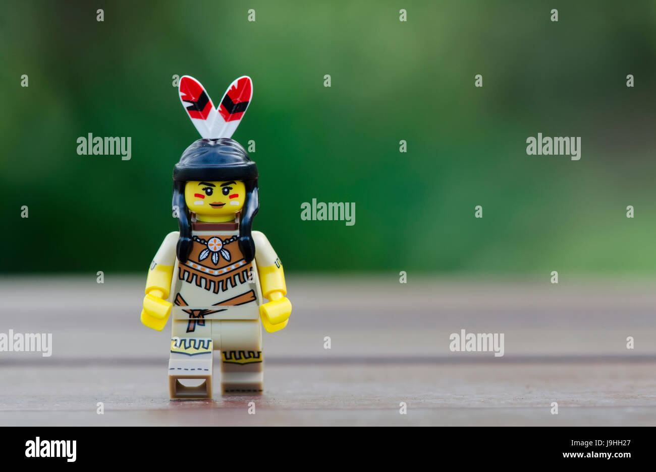Lego minifigures series 15 tribal women Stock Photo - Alamy