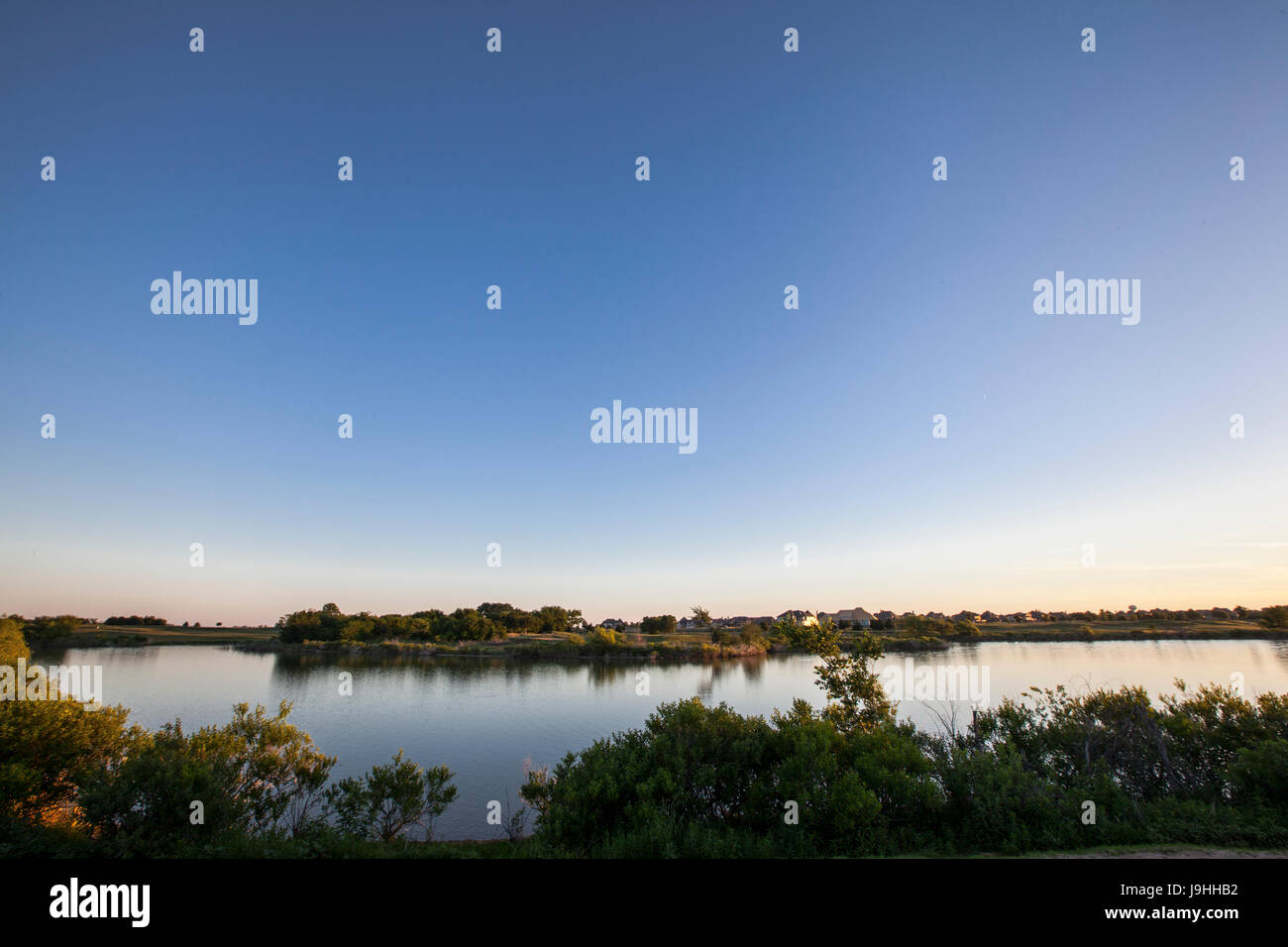 Sunset at Golf course, Old American Golf Club, Dallas, Tx Stock Photo ...