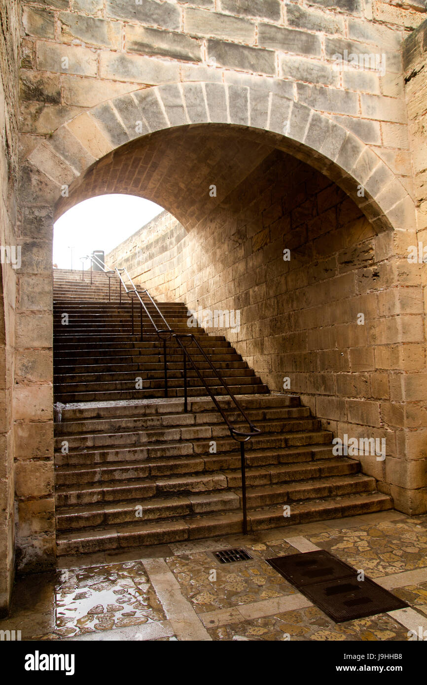stairs, corridor, religion, religious, church, monument, culture, stone ...