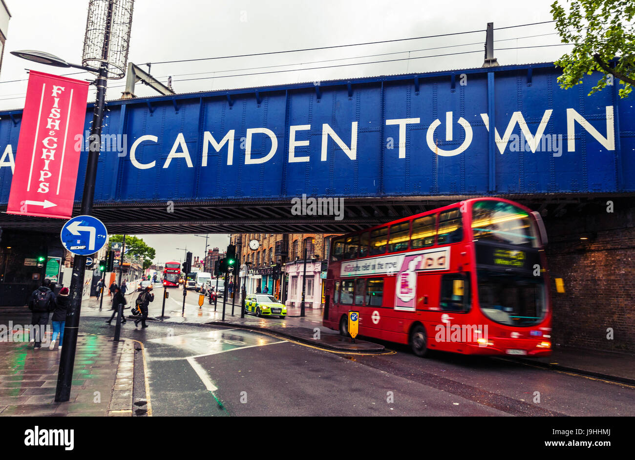 Chalk Farm Rd, Camden Town, London, England, UK Stock Photo - Alamy