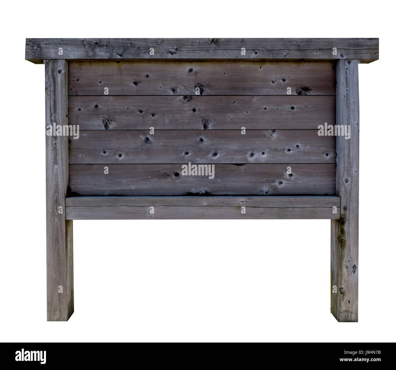 wooden sign and billboard with path Stock Photo - Alamy