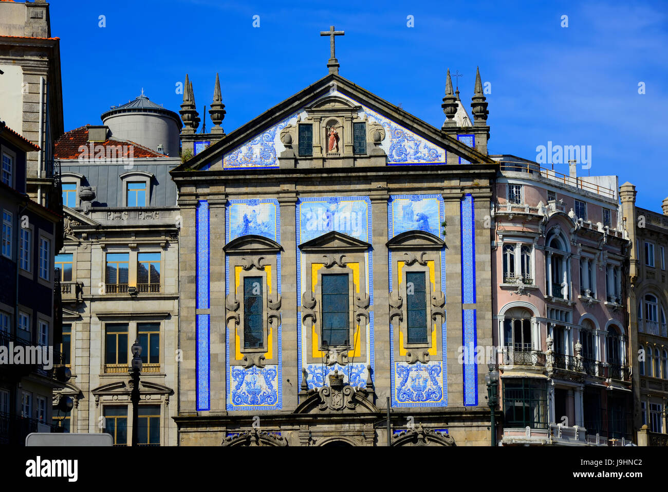 Congregados Church Porto Portugal Blue Tile Stock Photo - Alamy