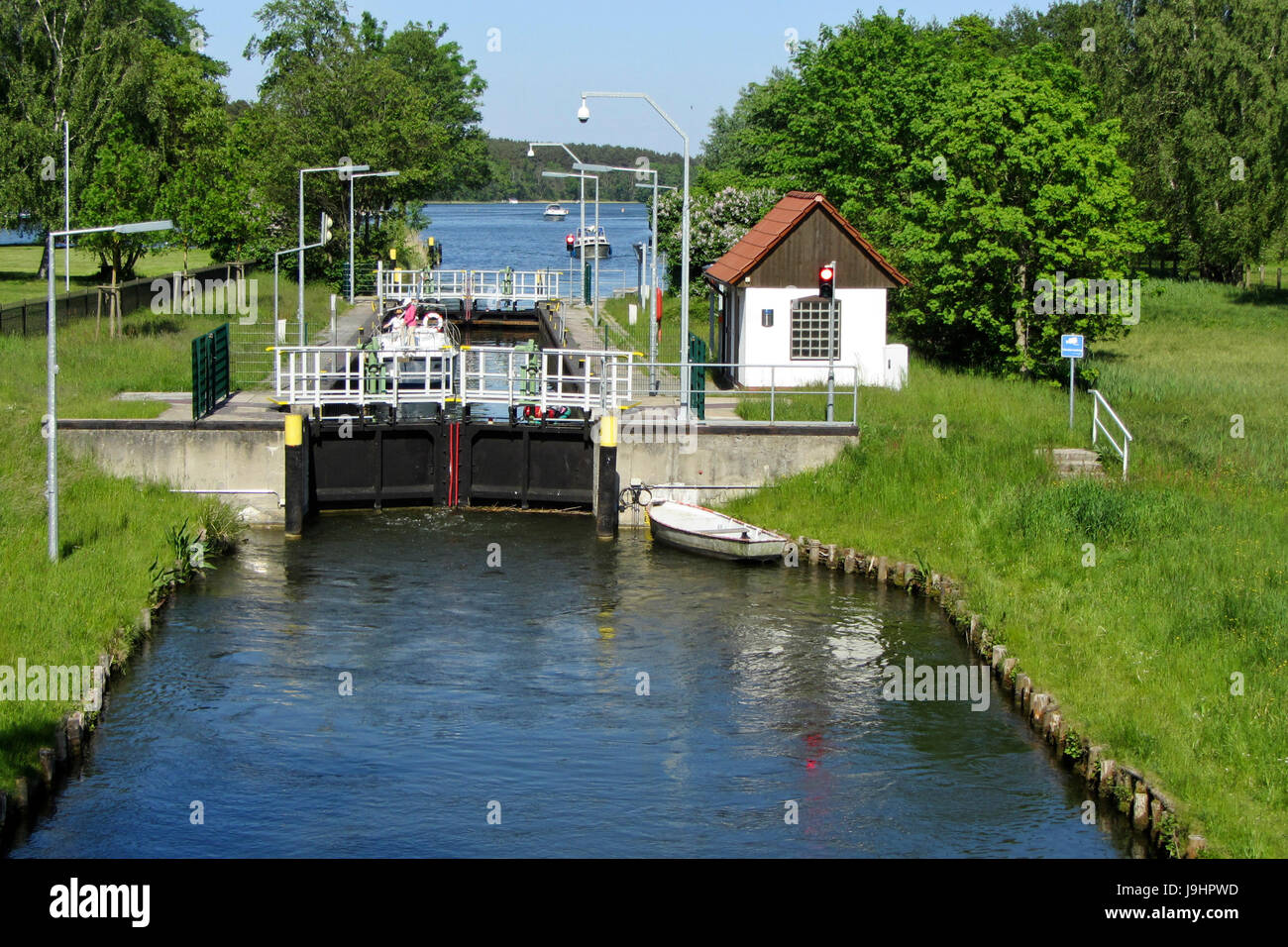 lock in the uckermark,east germany Stock Photo - Alamy