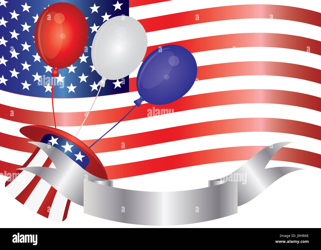 american, hat, flag, day, during the day, balloons, ballon ...