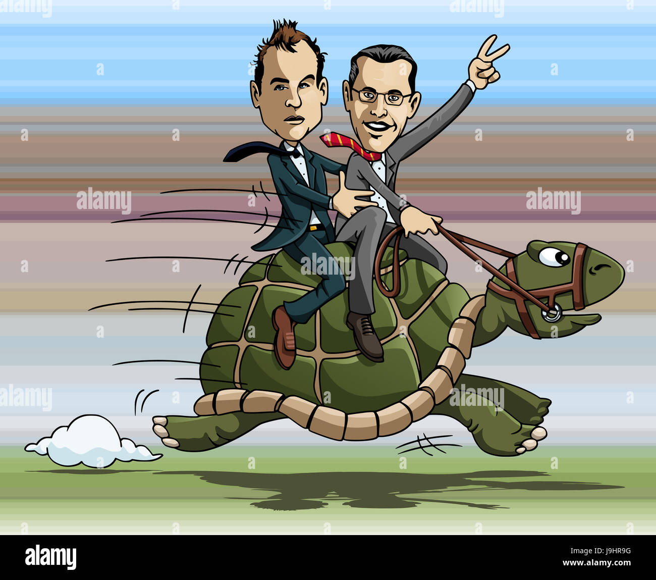 Enjoy turtle cartoon illustration hi-res stock photography and images ...