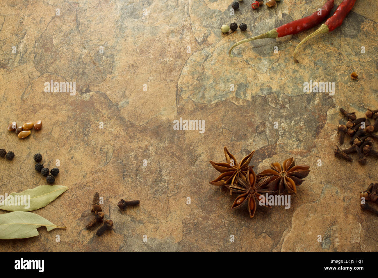 food, aliment, pepper, leaf, spice, brown, brownish, brunette, black ...