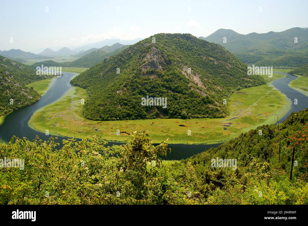 heaven, paradise, wilderness, meander, lawn, green, river, water ...