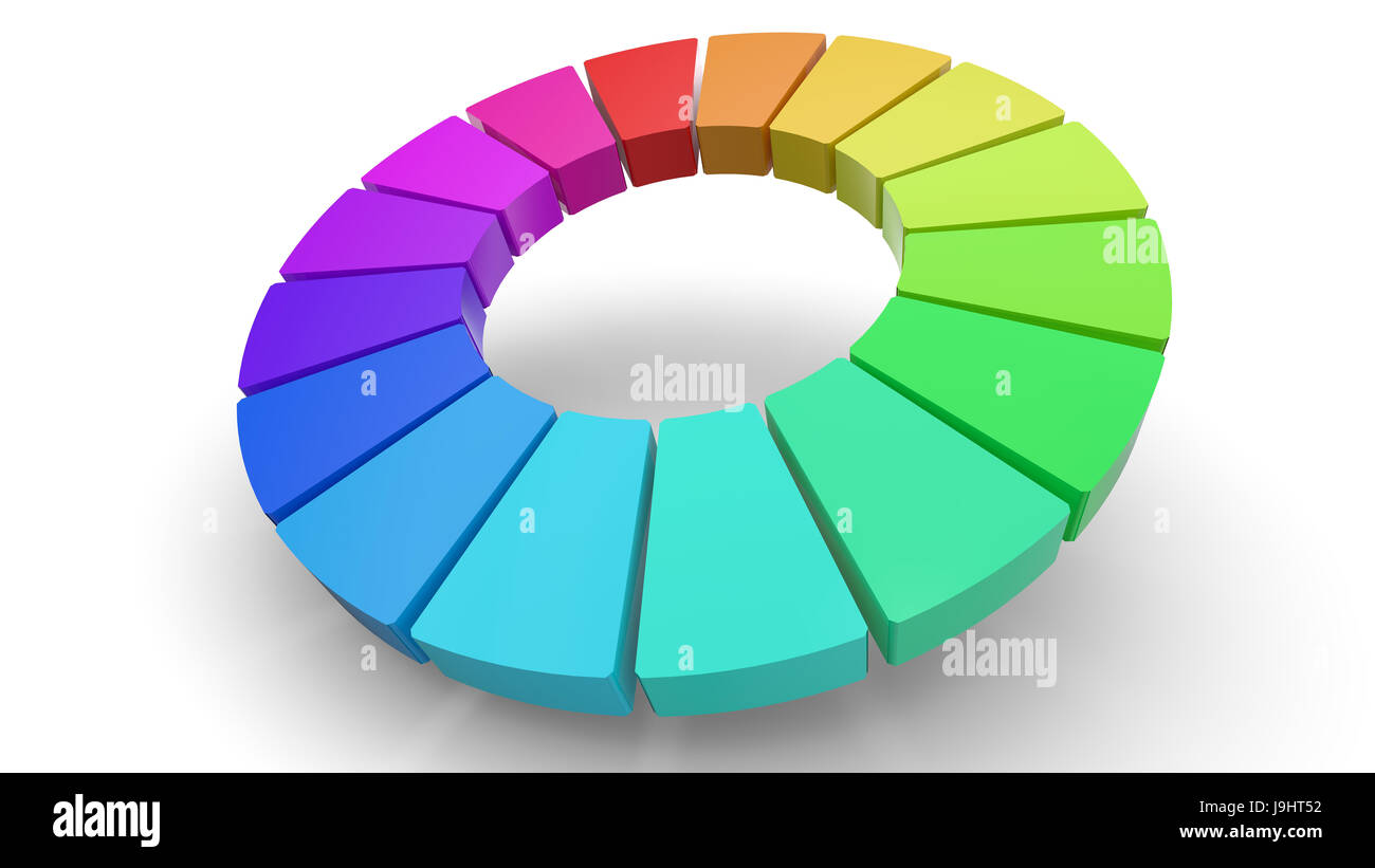 ring, art, isolated, colour, wheel, graphic, illustration, rainbow ...