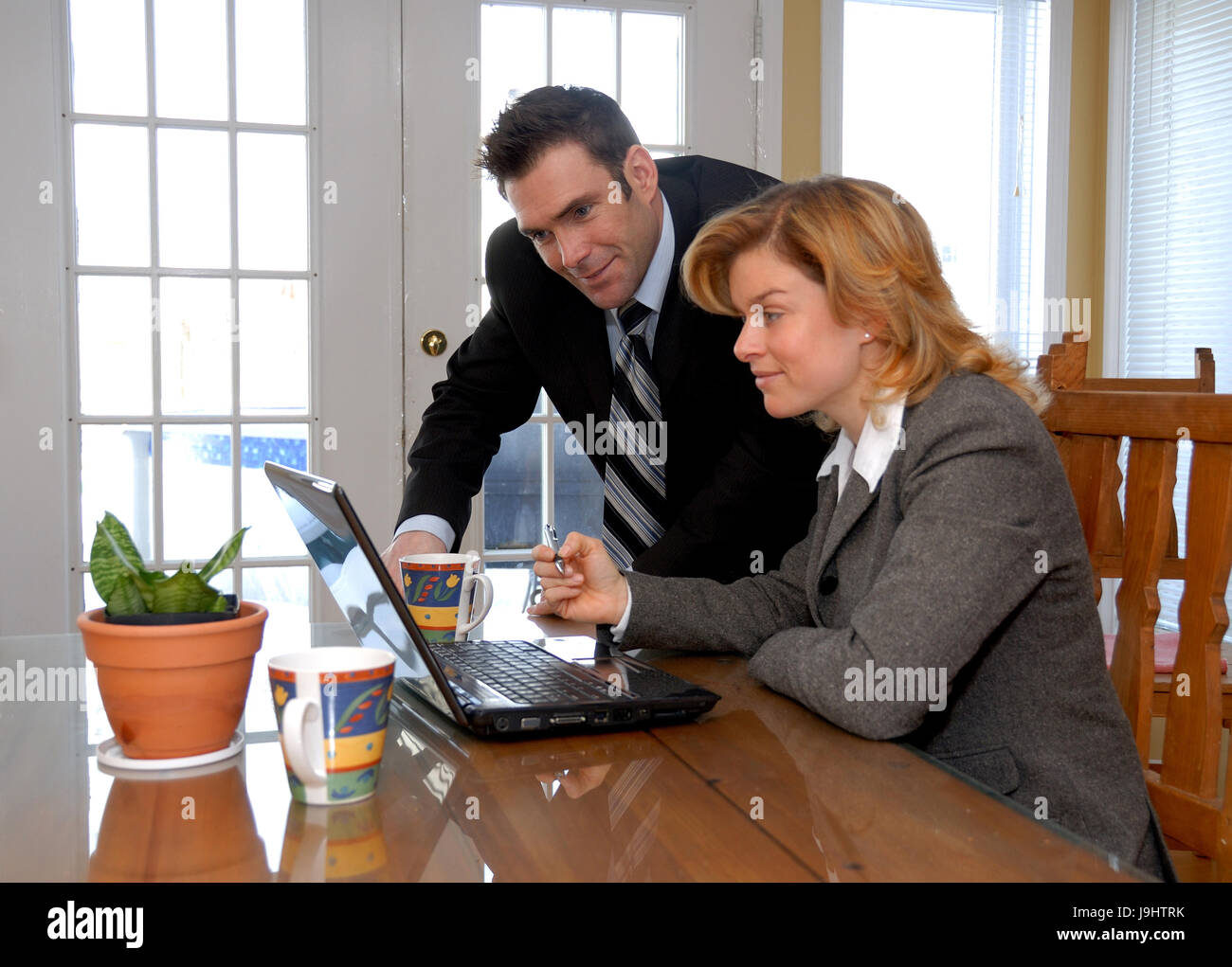 woman, house, building, laptop, notebook, computers, computer, female ...