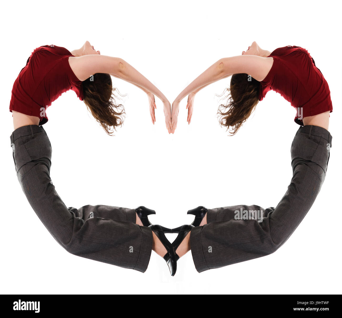 woman, isolated, arch, stretch, bend, shape, businesswoman, career ...