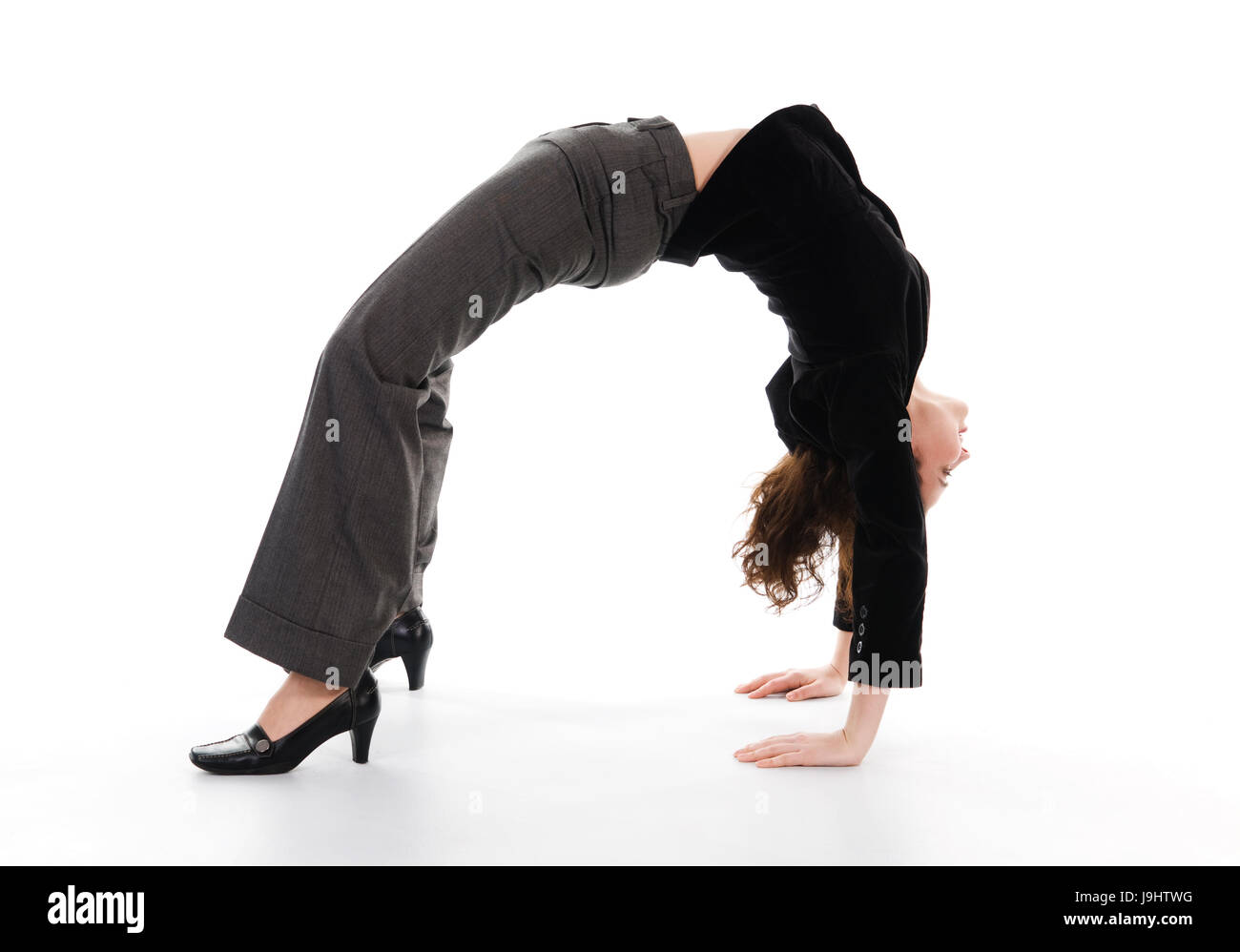 Woman arch back exercise hi-res stock photography and images - Alamy