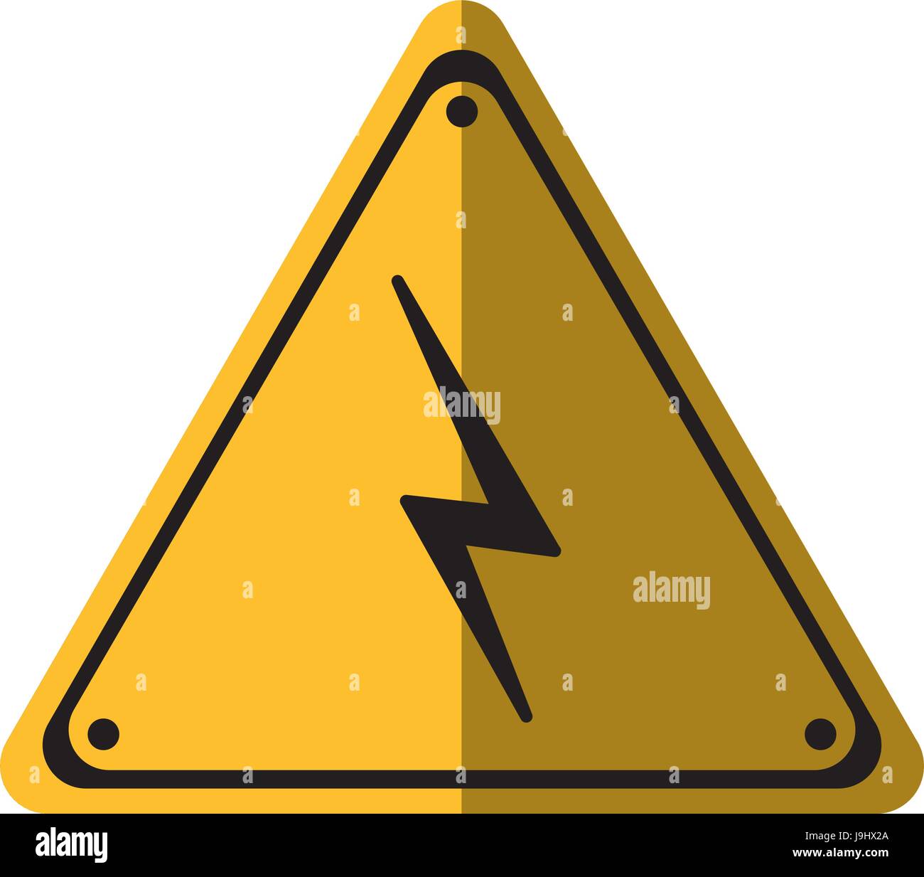 Warning message board roadside Stock Vector Images - Alamy
