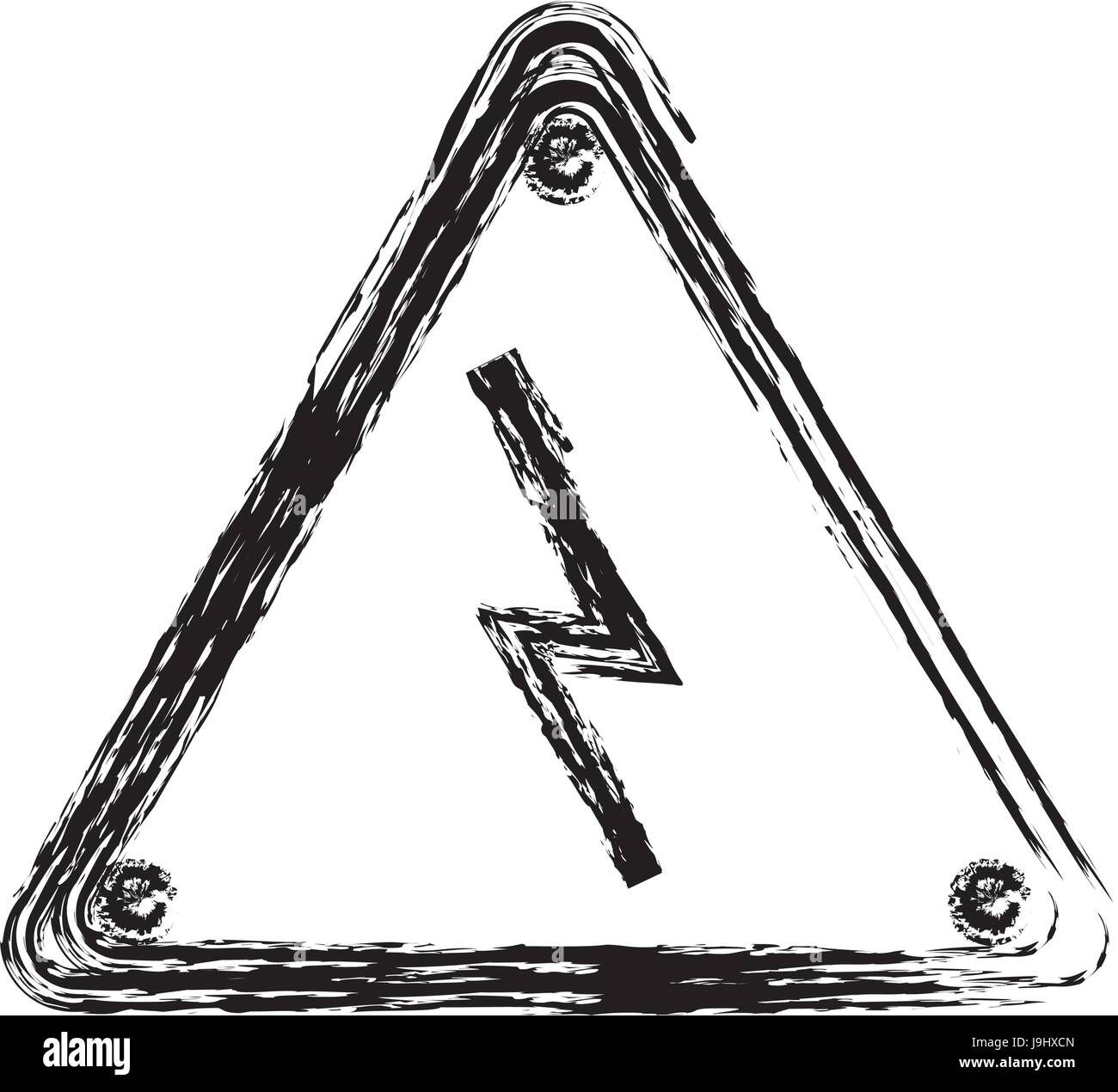 electric warning sign icon Stock Vector Image & Art - Alamy