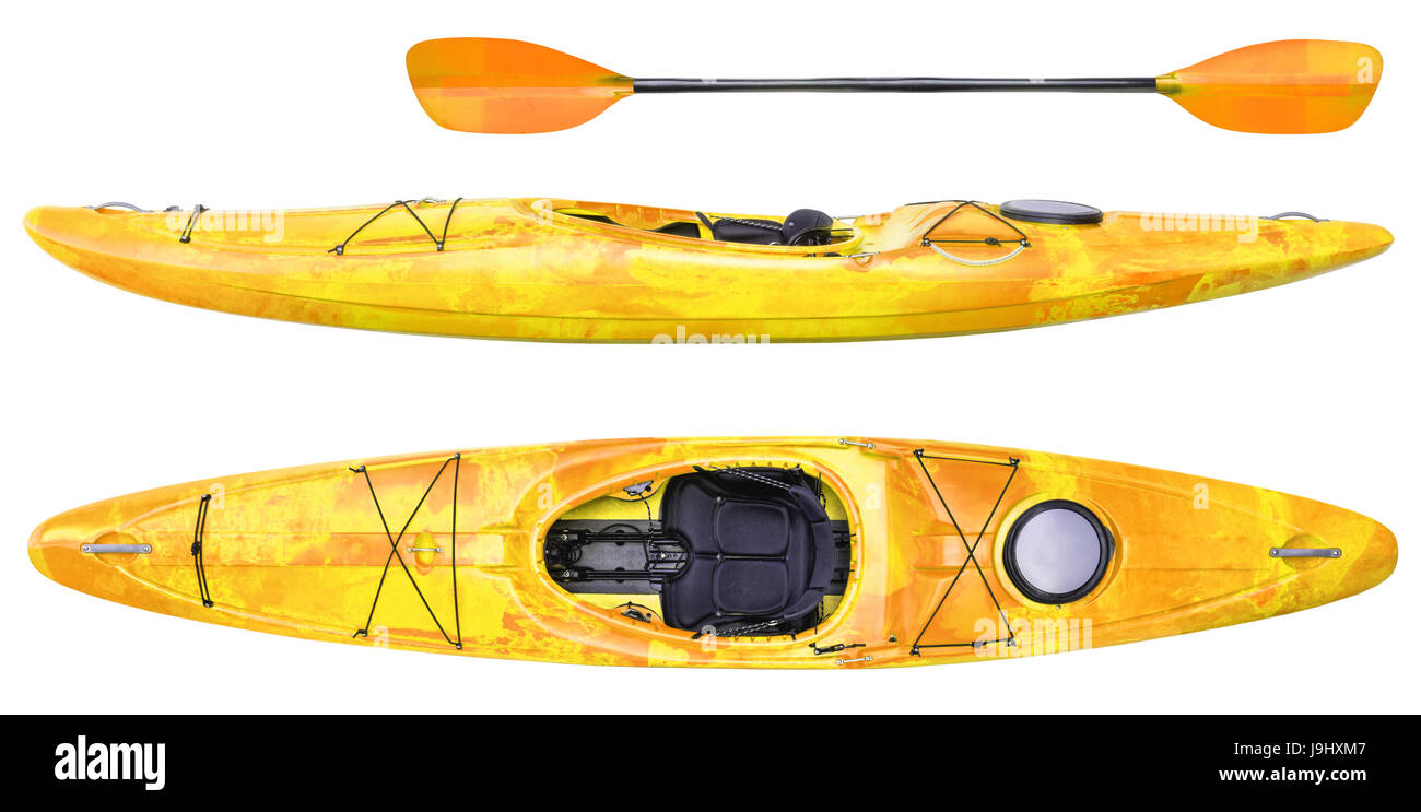 side and top view of crossover kayak (whitewater and river running ...