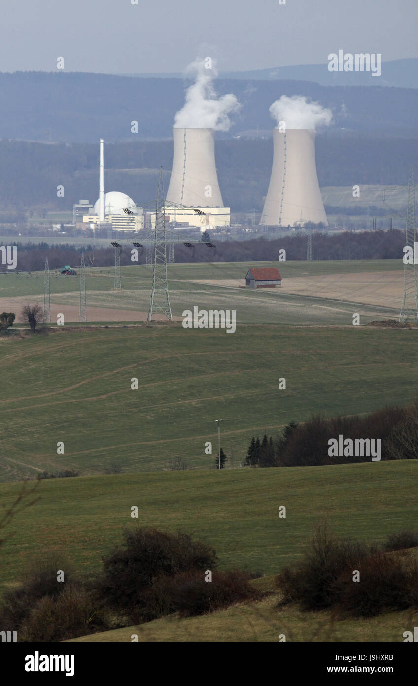 power station, generation of electricity, nuclear power station, energy ...